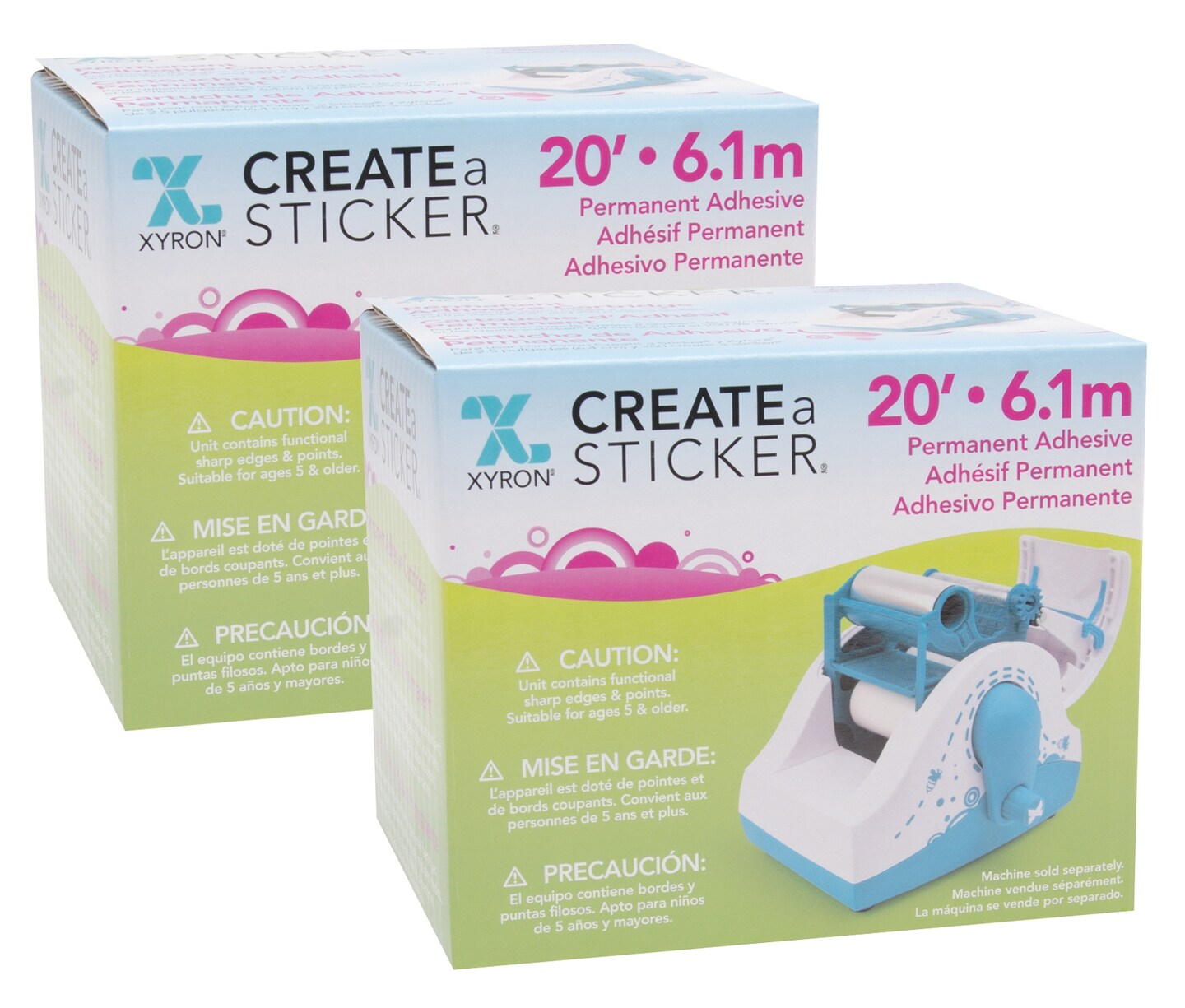 Multipack of 2 - Xyron 250 Refill Cartridge-2.5"X20' Permanent | Michaels