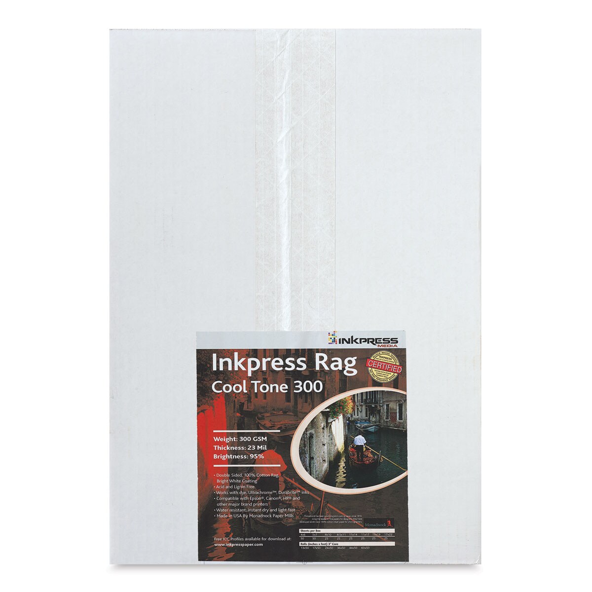 Inkpress Rag Digital Paper - Cool Tone, 300 gsm, 13" x 19", 25 Sheets ...