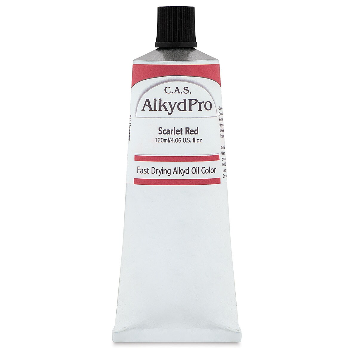 CAS AlkydPro Fast-Drying Alkyd Oil Color - Scarlet Red, 120 ml tube ...