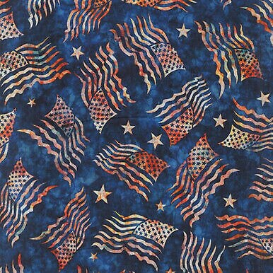 Liberty Glory Freedom Flag Toss Navy by Quilting Treasures | Michaels