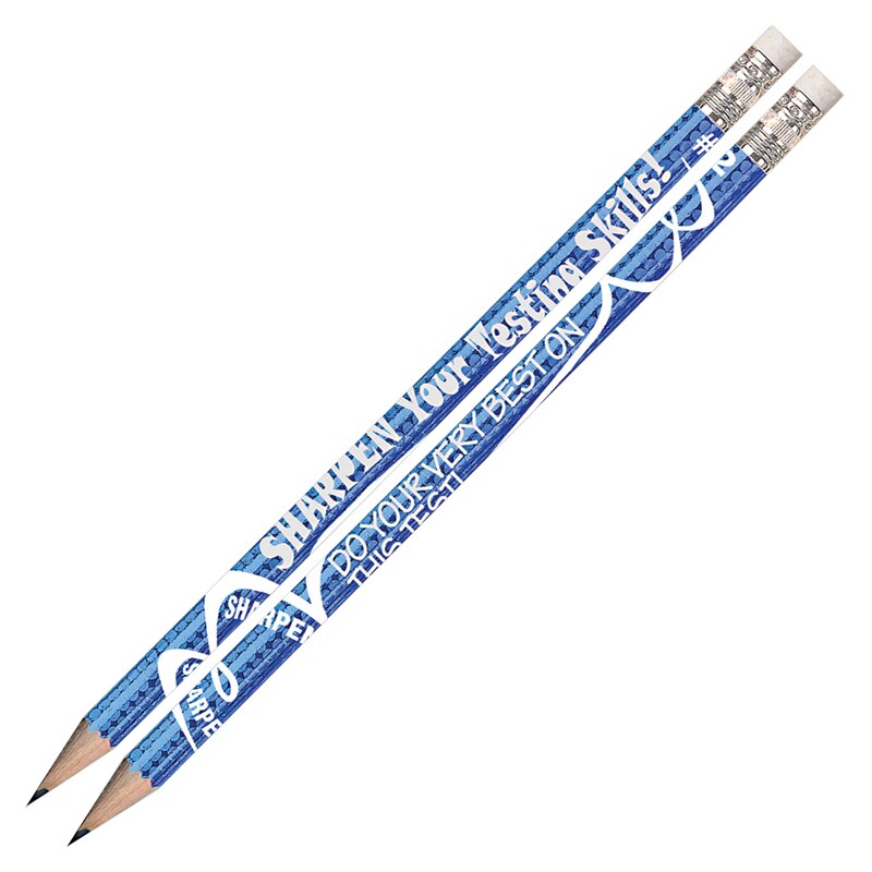 Sharpen Your Testing Skills Motivational Pencils, 12 Per Pack, 12 Packs ...
