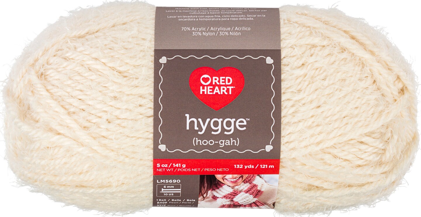 Red Heart Hygge Yarn 5oz-Pearl | Michaels