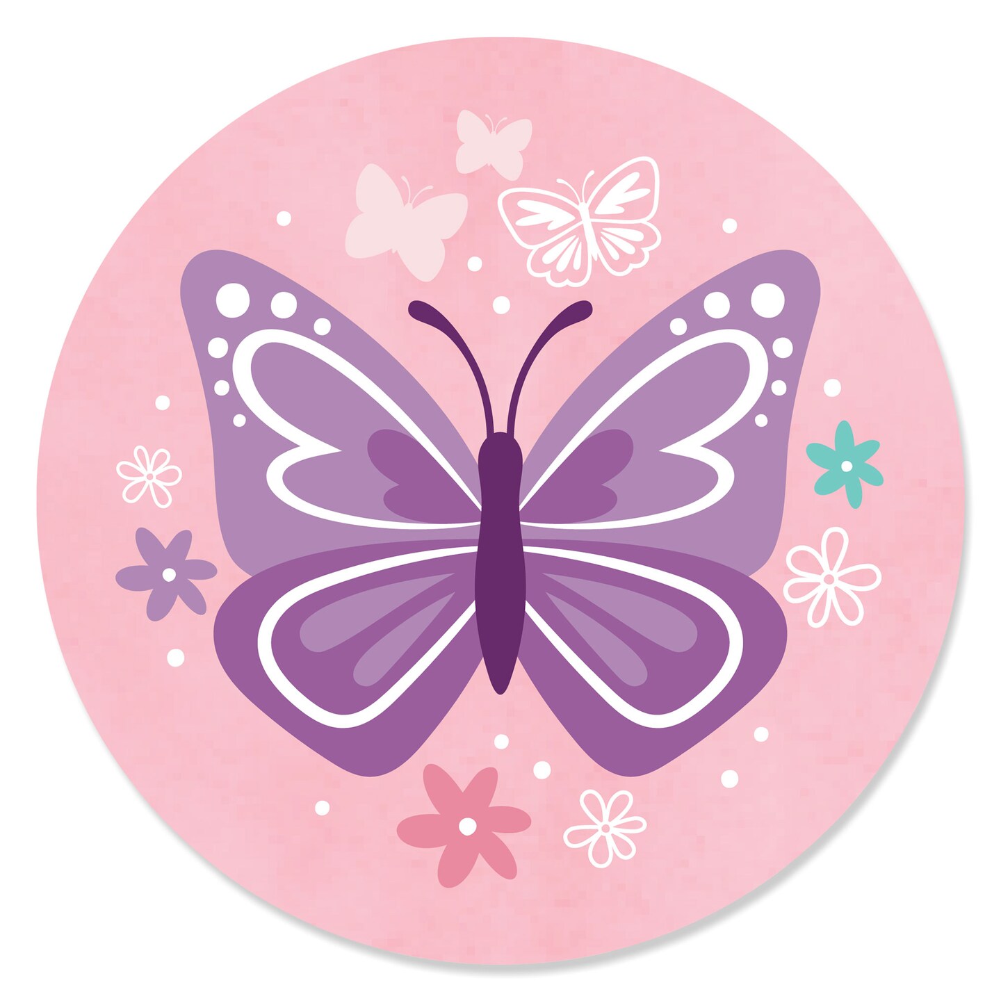 Big Dot of Happiness Beautiful Butterfly - Floral Baby Shower or ...