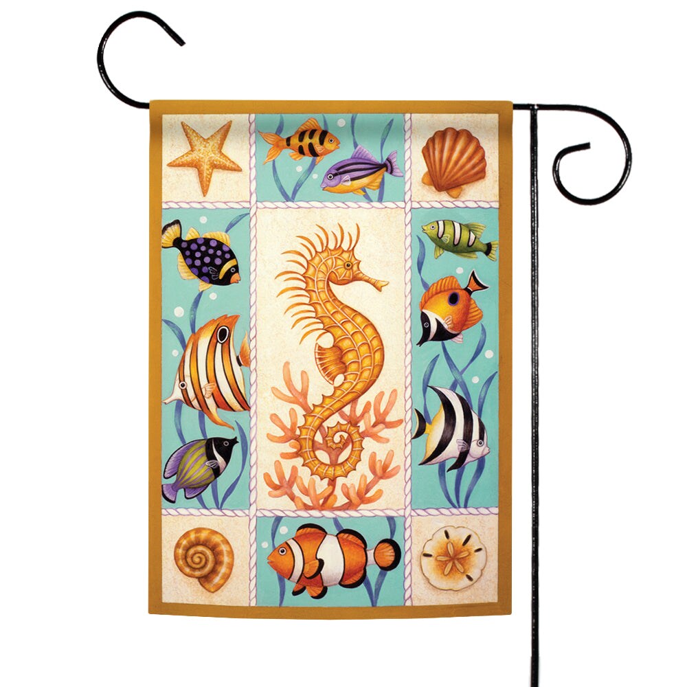 Seahorse & Fish Decorative Ocean Flag | Michaels