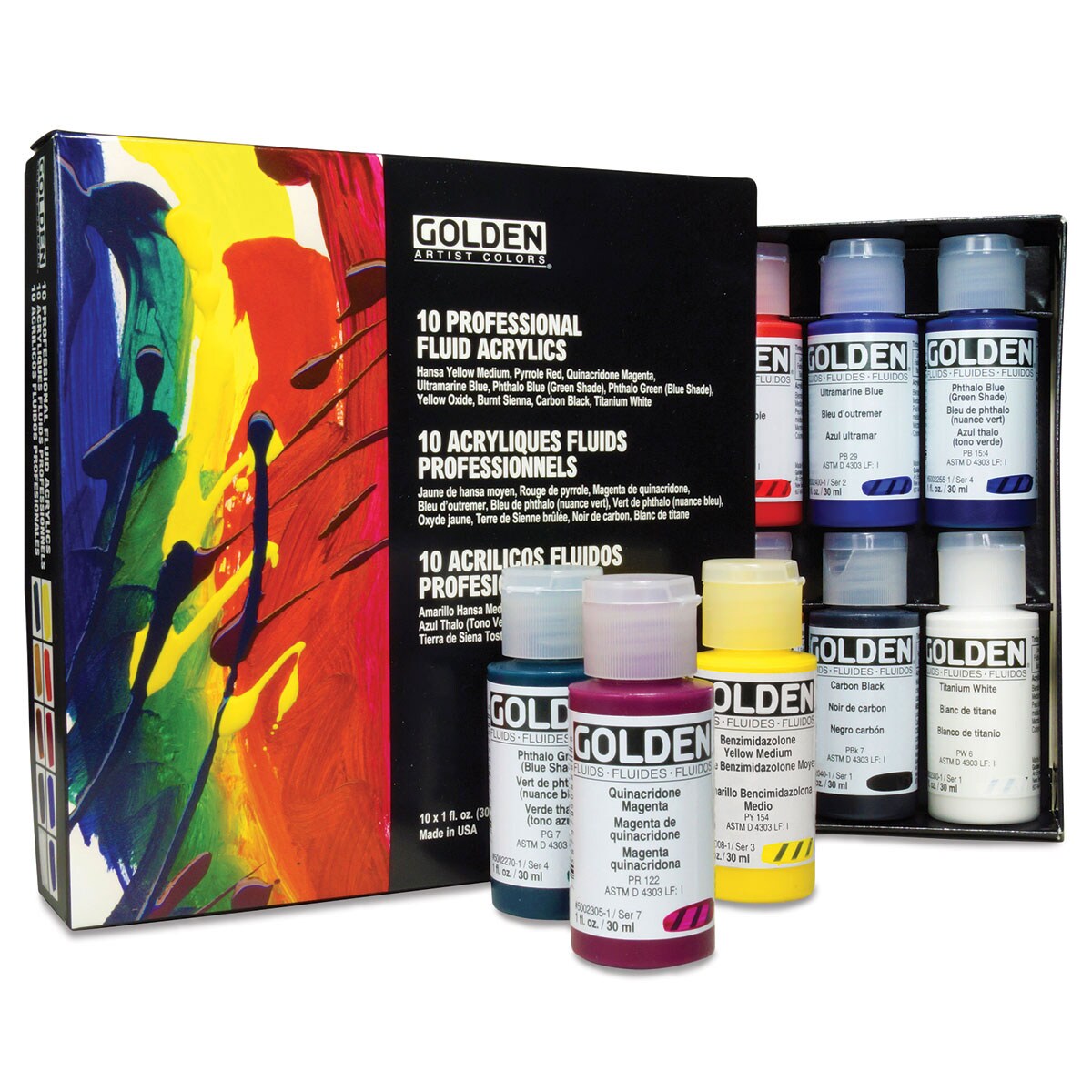 Golden Fluid Acrylics - Watermedia Set, 1 oz Bottles | Michaels