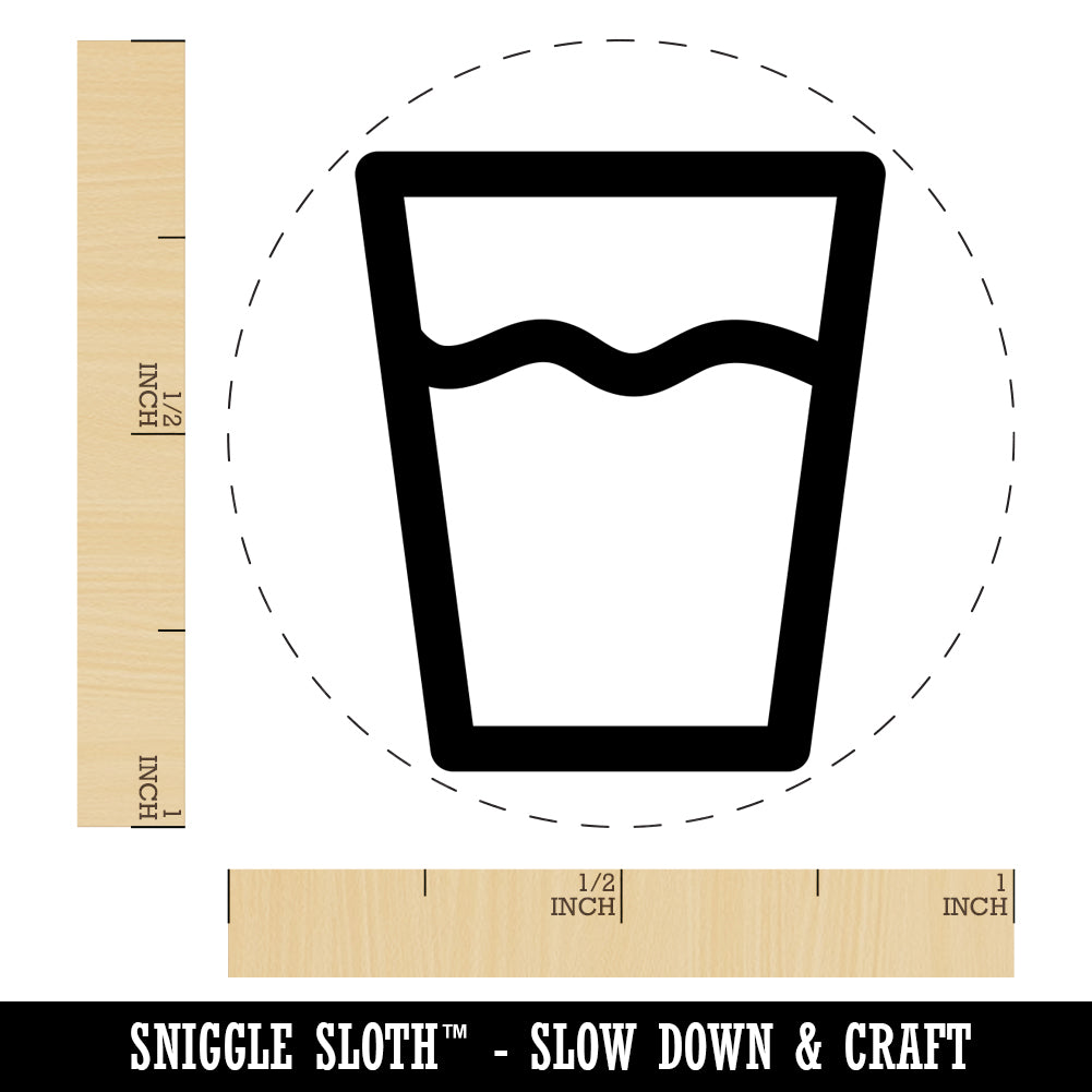 Water Glass Cup Self-Inking Rubber Stamp for Stamping Crafting Planners ...