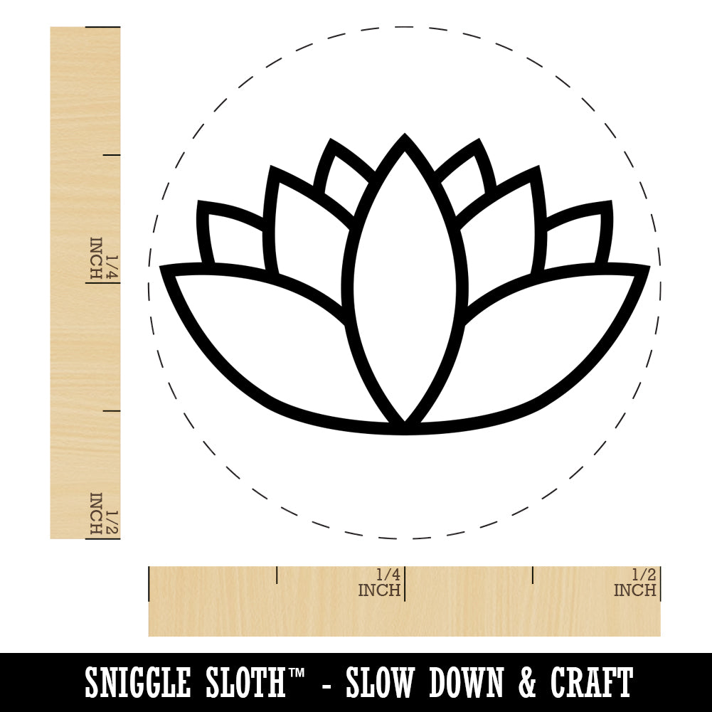 Printable Lotus Stencil