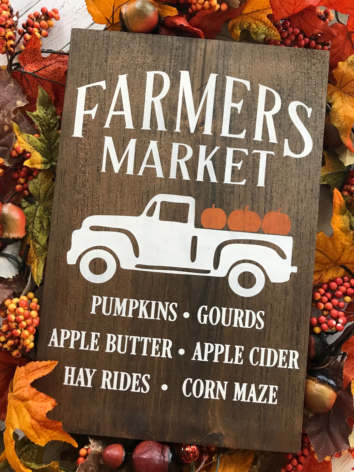 Rustic Pumpkin Sign | Farmhouse Sign | Rustic Home Decor | Framed ...