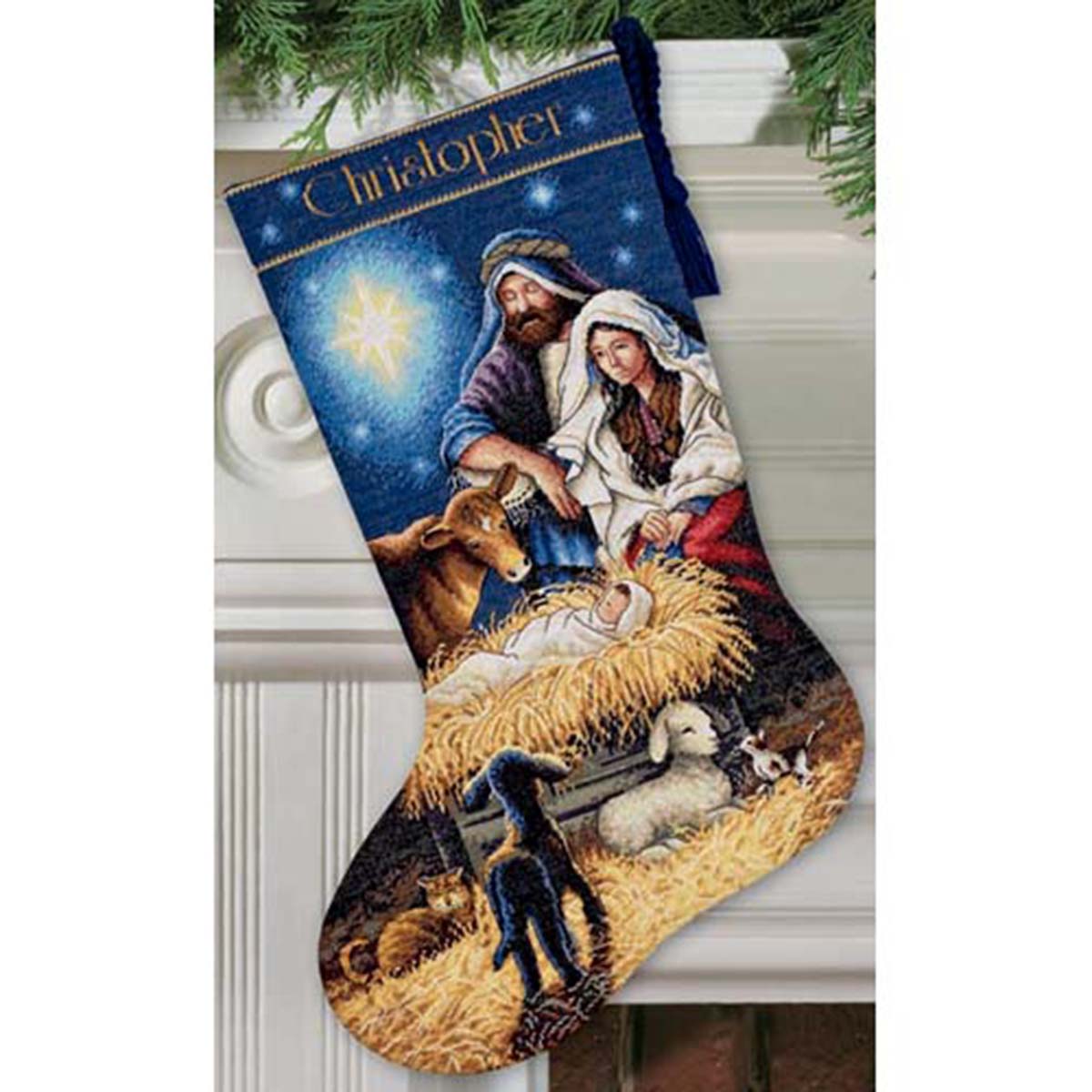 Dimensions Holy Night Stocking Counted Cross-Stitch Kit | Michaels