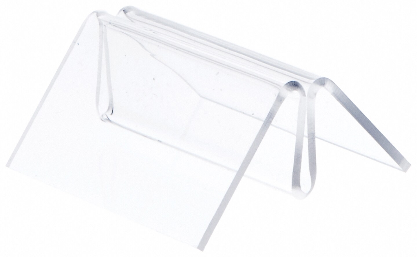 Plymor Clear Acrylic Pinch-Style Sign Clip Display with Label Front, 1. ...