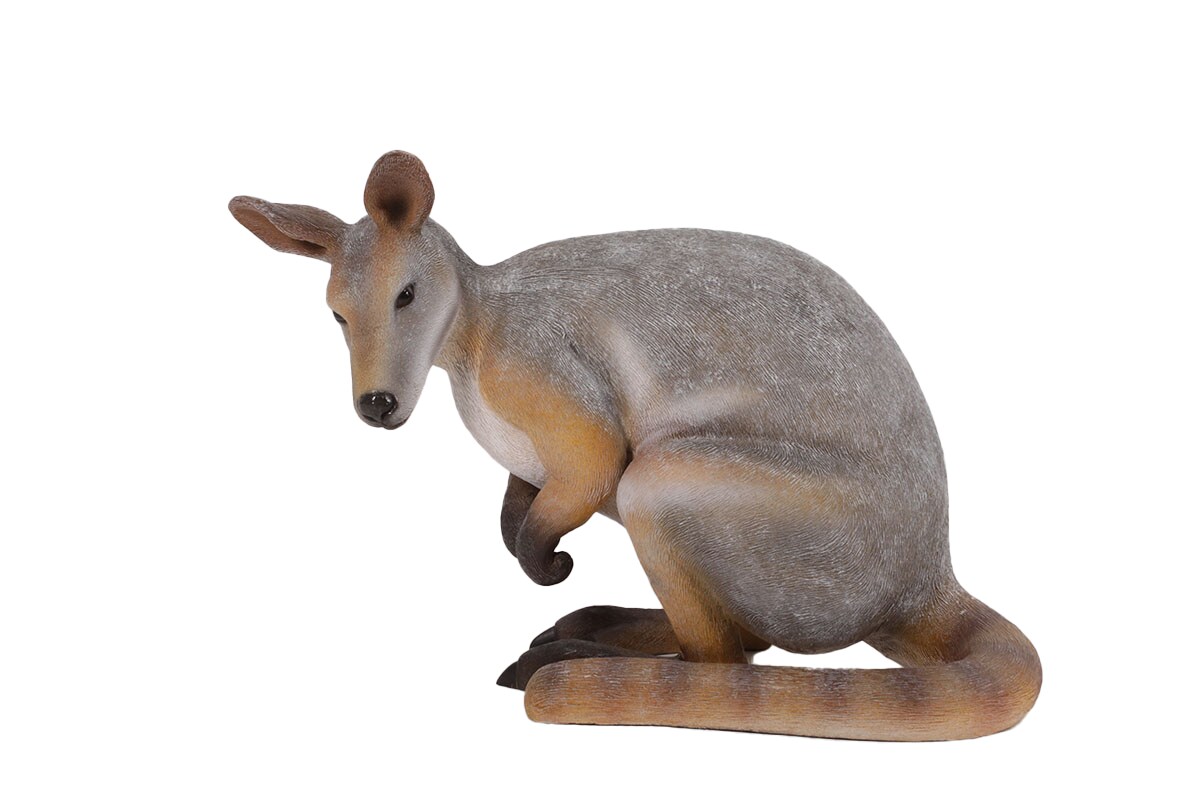 Wallaby Kangaroo Crouching Life Size Statue | Michaels