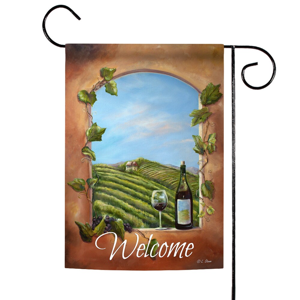 Vineyard View Welcome Decorative Welcome Flag | Michaels