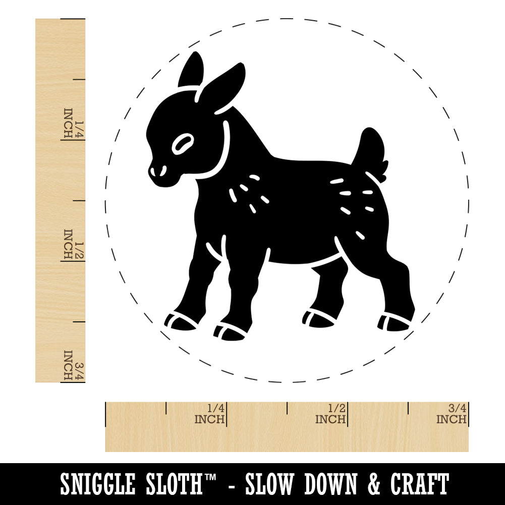 Cute Baby Goat Self-Inking Rubber Stamp for Stamping Crafting Planners ...