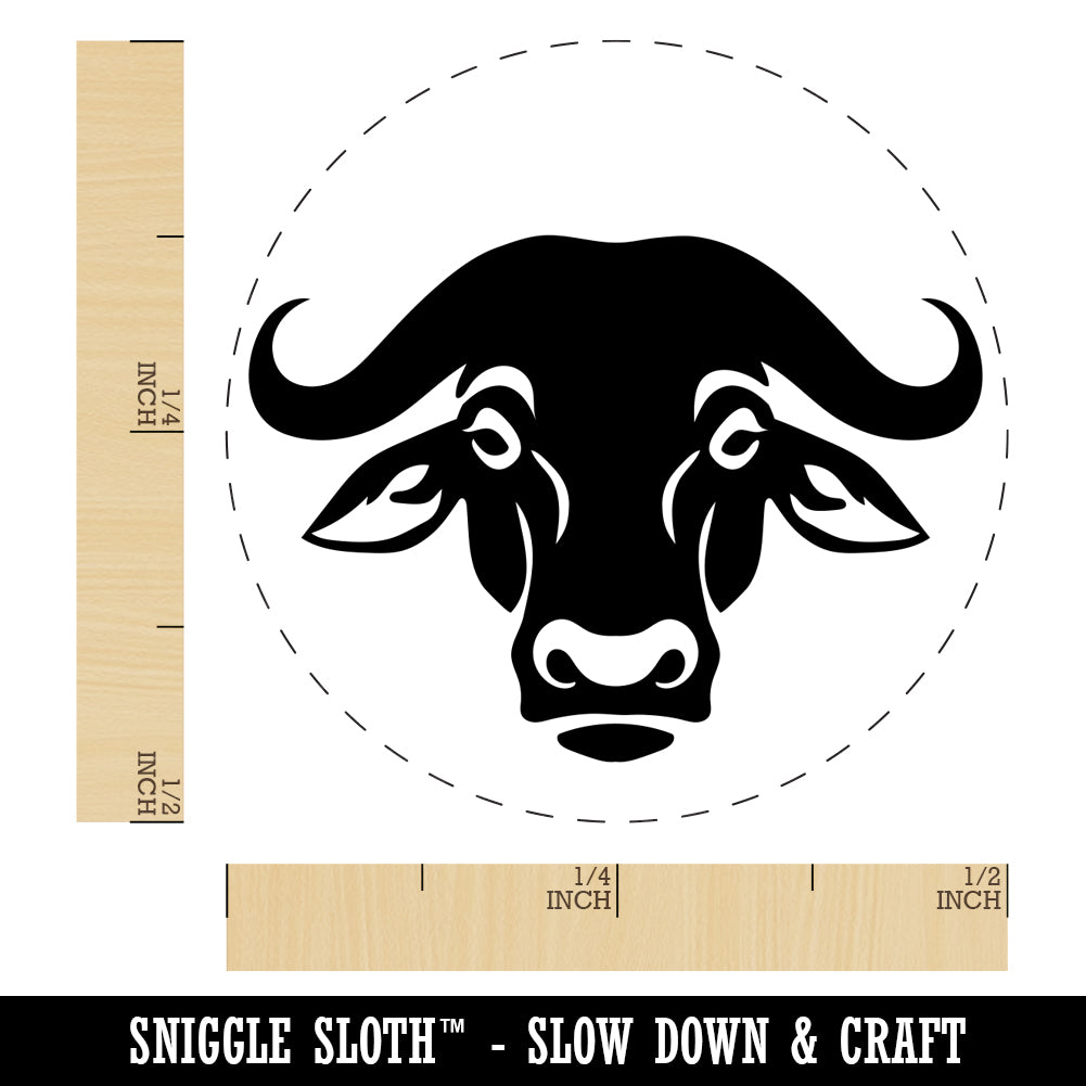Water Cape Buffalo Bison Ox Self-Inking Rubber Stamp for Stamping ...