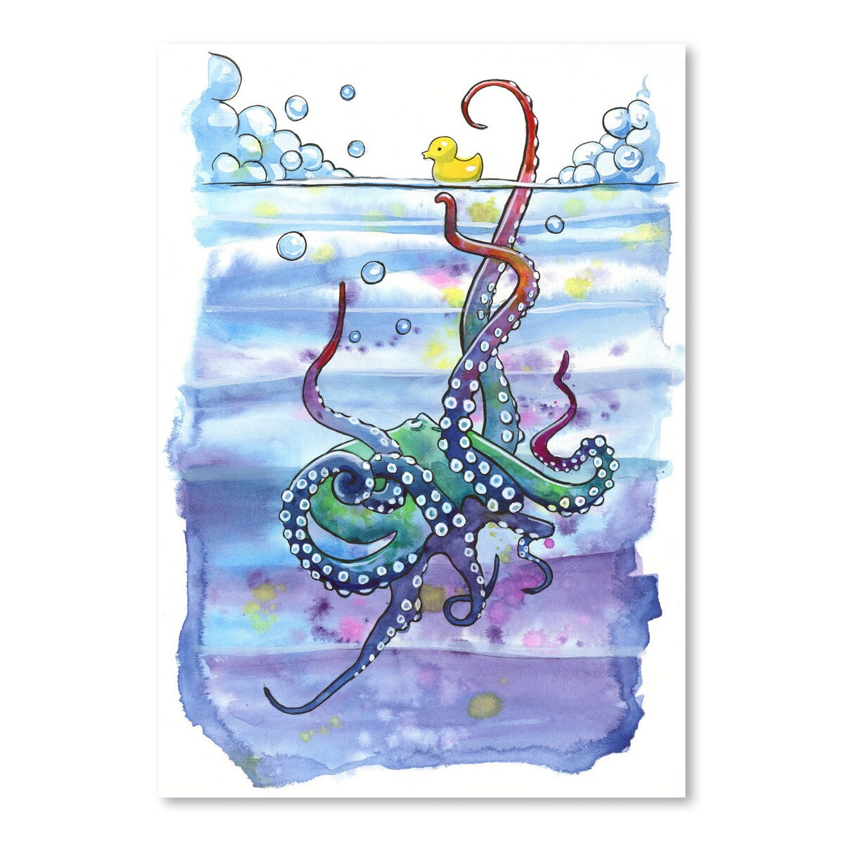 Bath Time Octopus by Sam Nagel Poster Art Print - Americanflat | Michaels