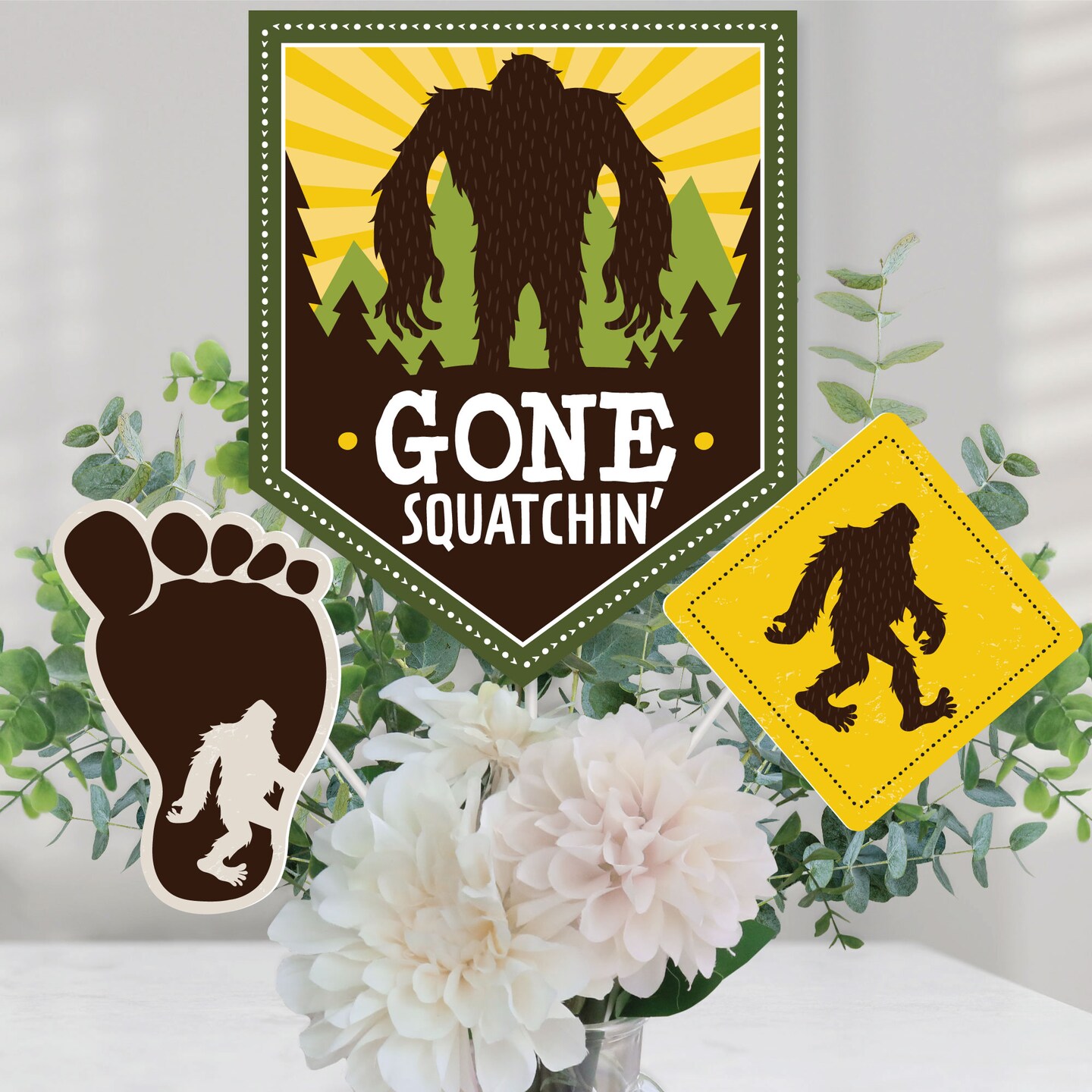 Big Dot of Happiness Sasquatch Crossing - Bigfoot Party or Birthday ...