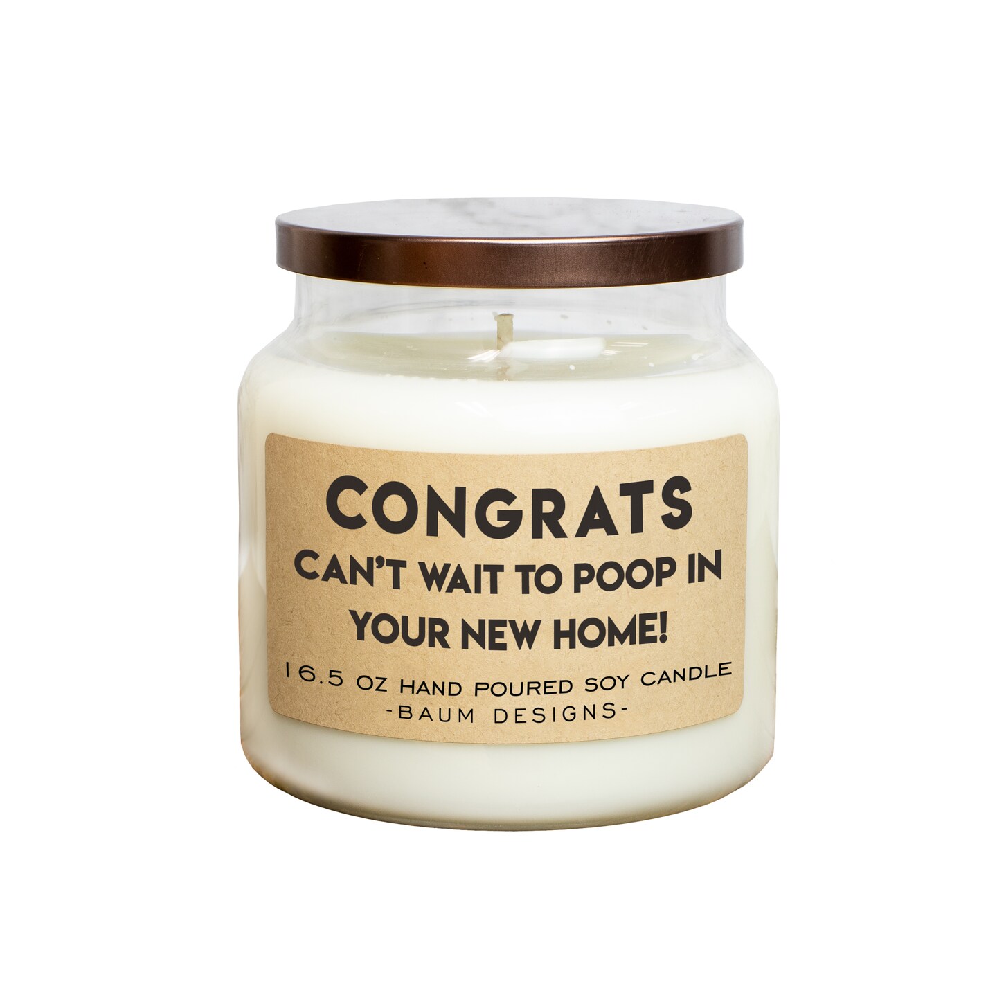 Congrats Can't Wait To Poop In Your New Home Soy Candle - 16.5oz | Hand ...