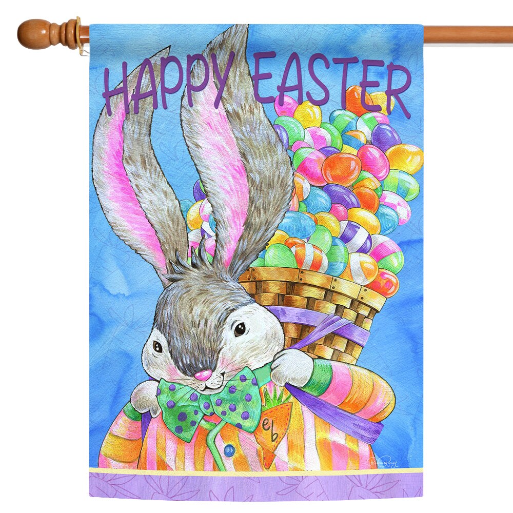 Easter Bunny Basket Decorative Easter Flag | Michaels