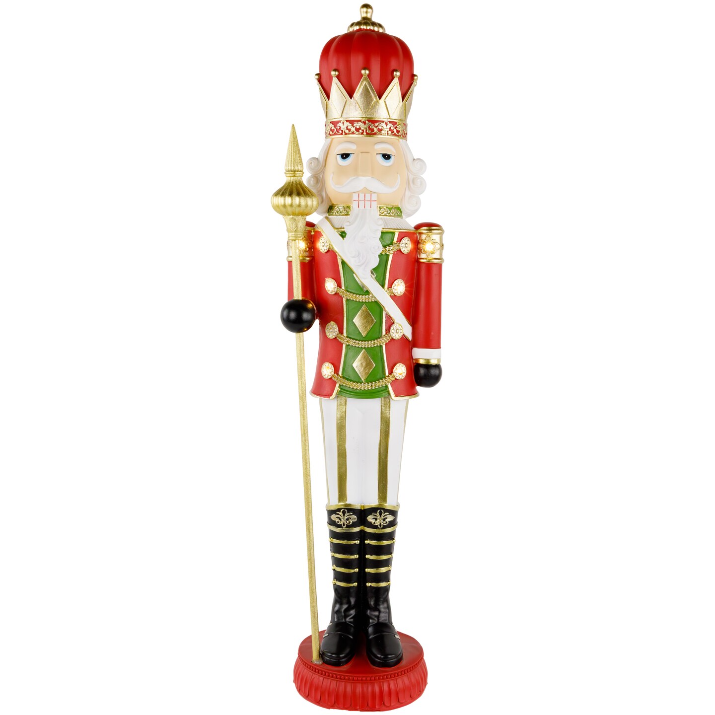 Northlight 22" Red and Gold Christmas Nutcracker with Scepter | Michaels