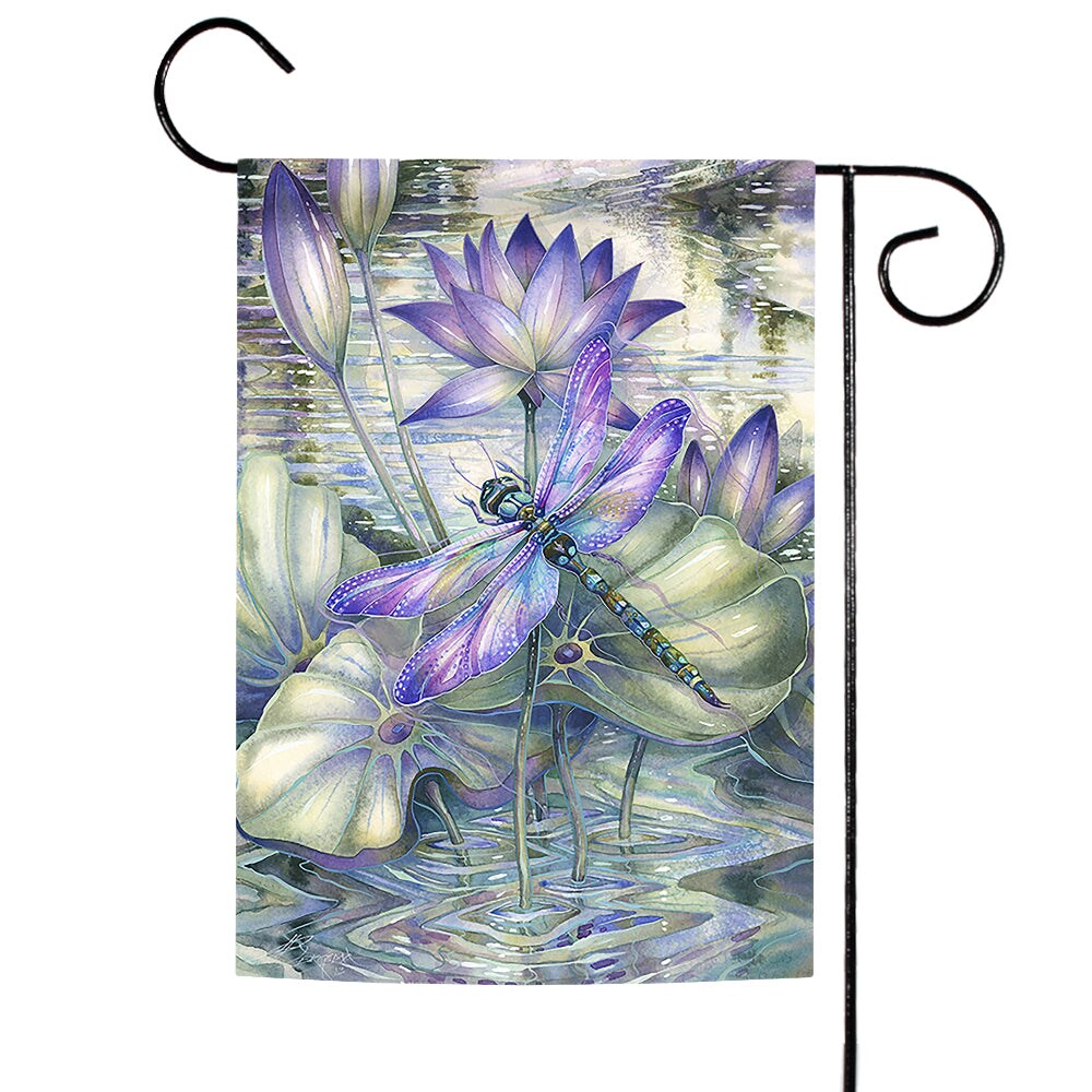 Amethyst Sunrise Decorative Dragonfly Flag | Michaels