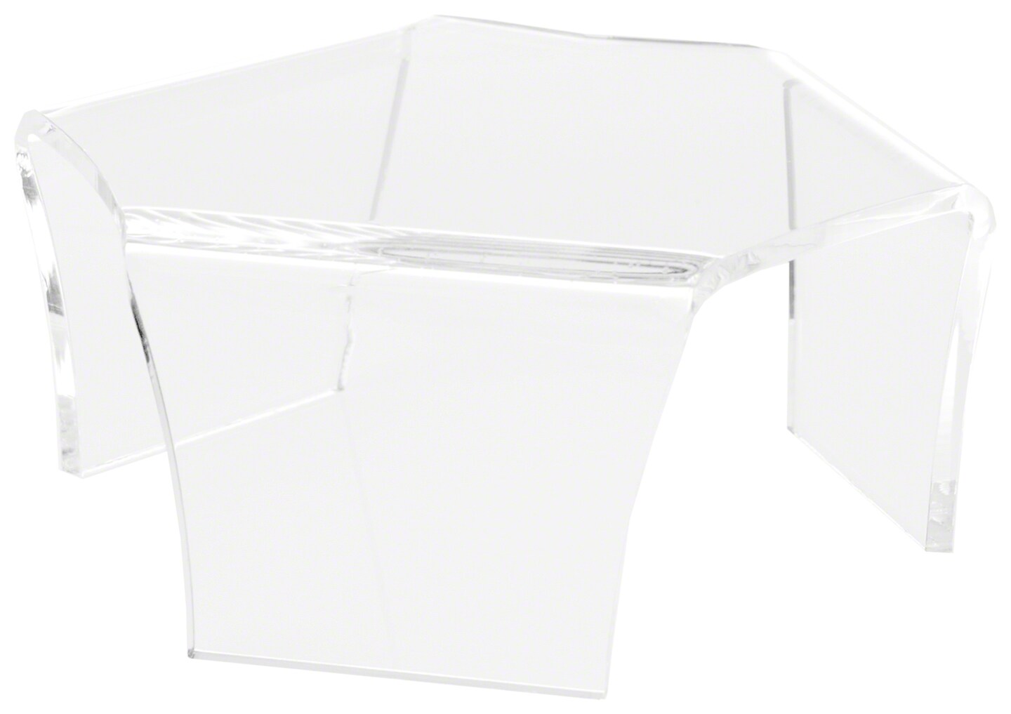 Plymor Clear Acrylic Tri-Leg (6 Sided) Display Riser, 2.5" H x 6" W x 5 ...