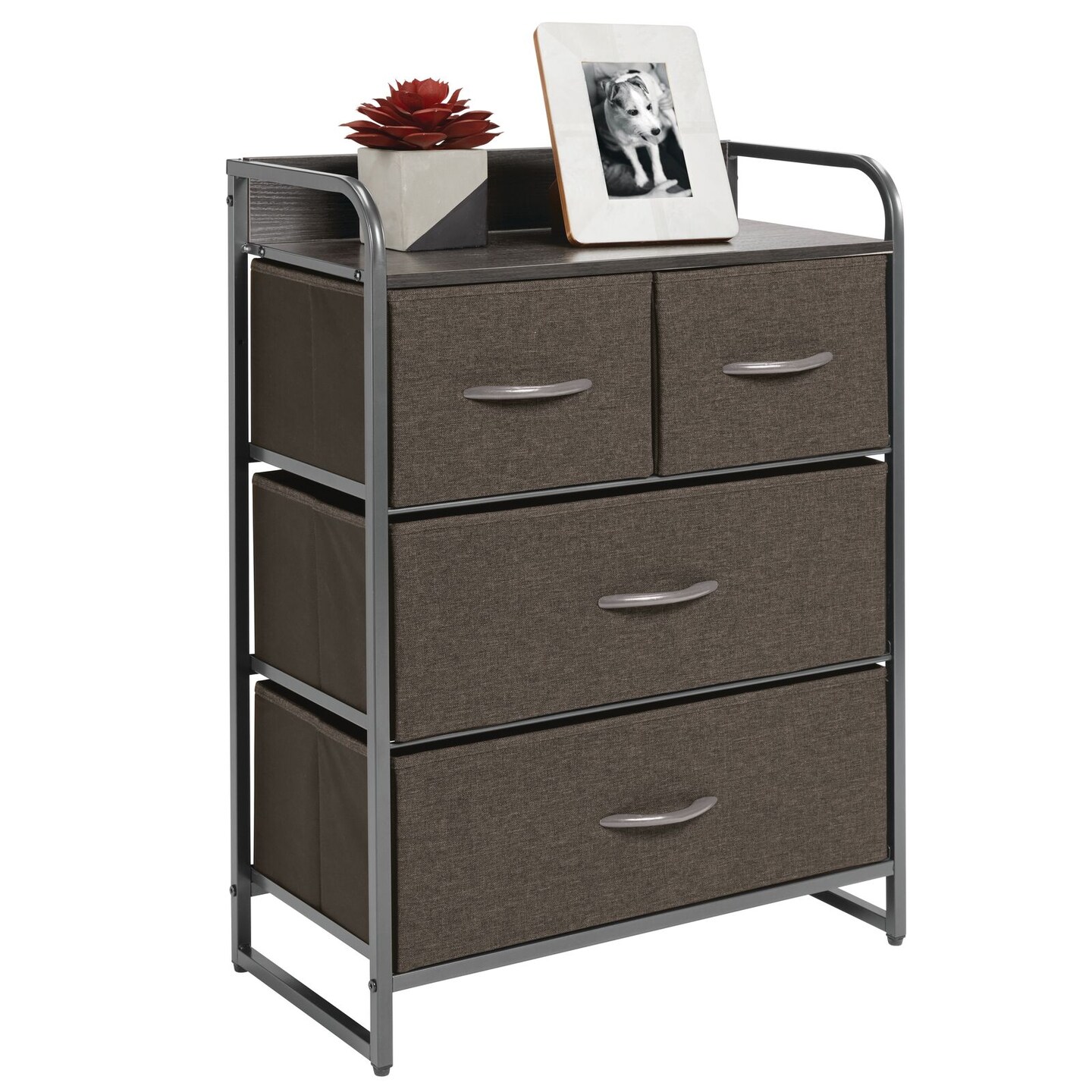 mDesign Wide Dresser Storage Chest, 4 Fabric Drawers | Michaels