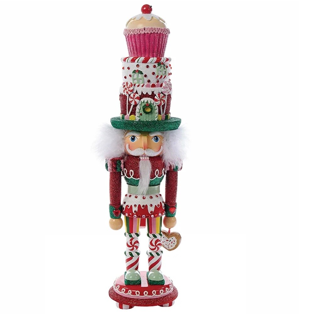 KSA 19" Red and Green Cupcake and Sweets Christmas Nutcracker | Michaels
