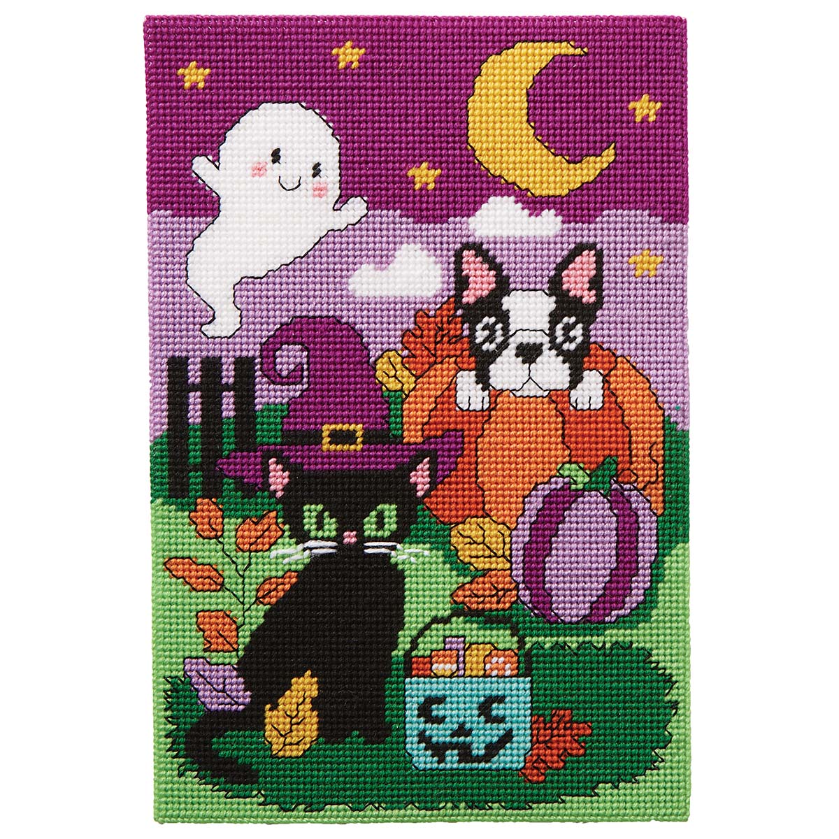 Herrschners Frightful Friends Wall Hanging Plastic Canvas Kit | Michaels