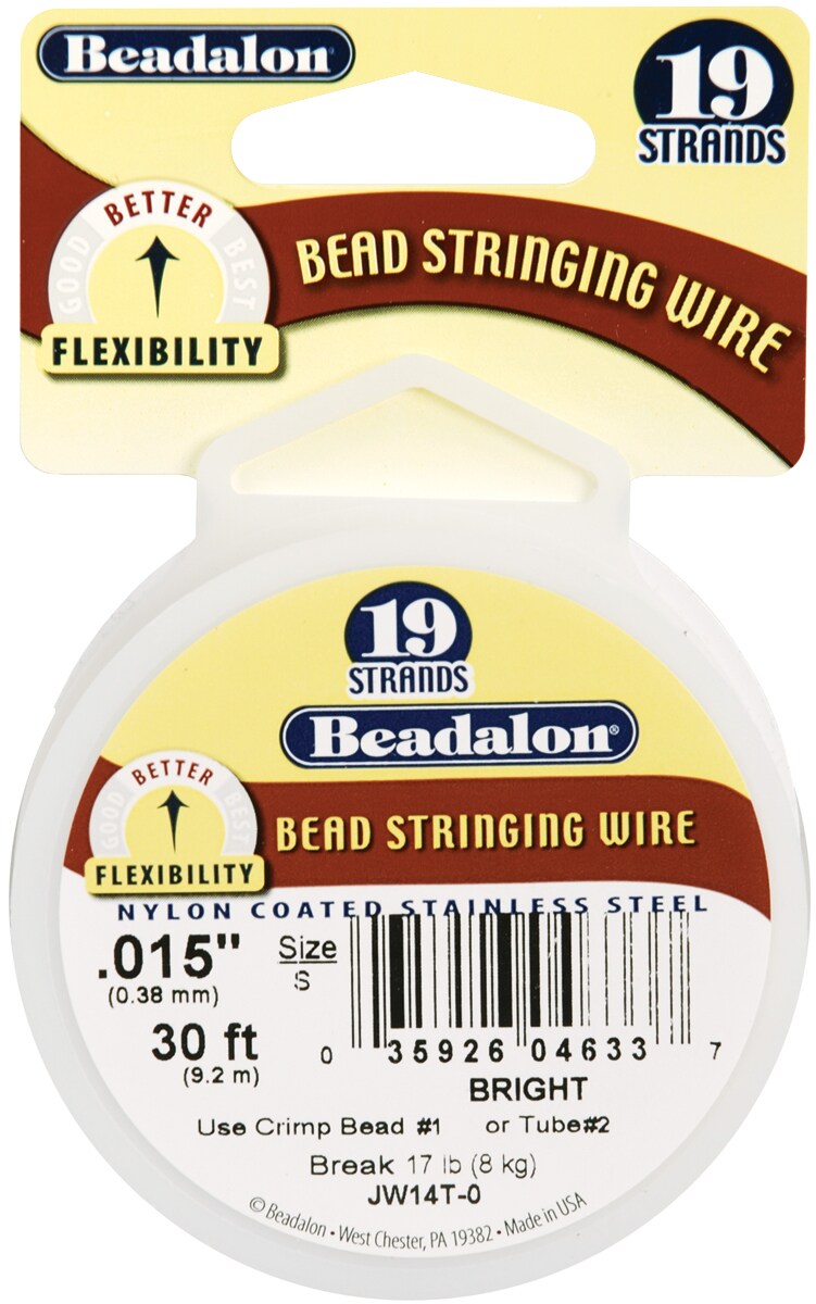 Stringing Wire 19-Strand .015"X30'-Bright | Michaels