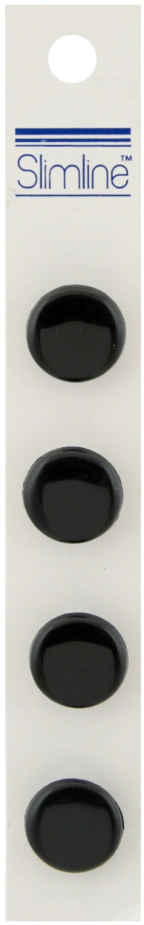 Slimline Buttons -Black Shank 5/8" 4/Pkg | Michaels
