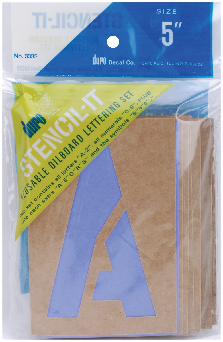 Duro Stencil-It Reusable Lettering Set-5" | Michaels