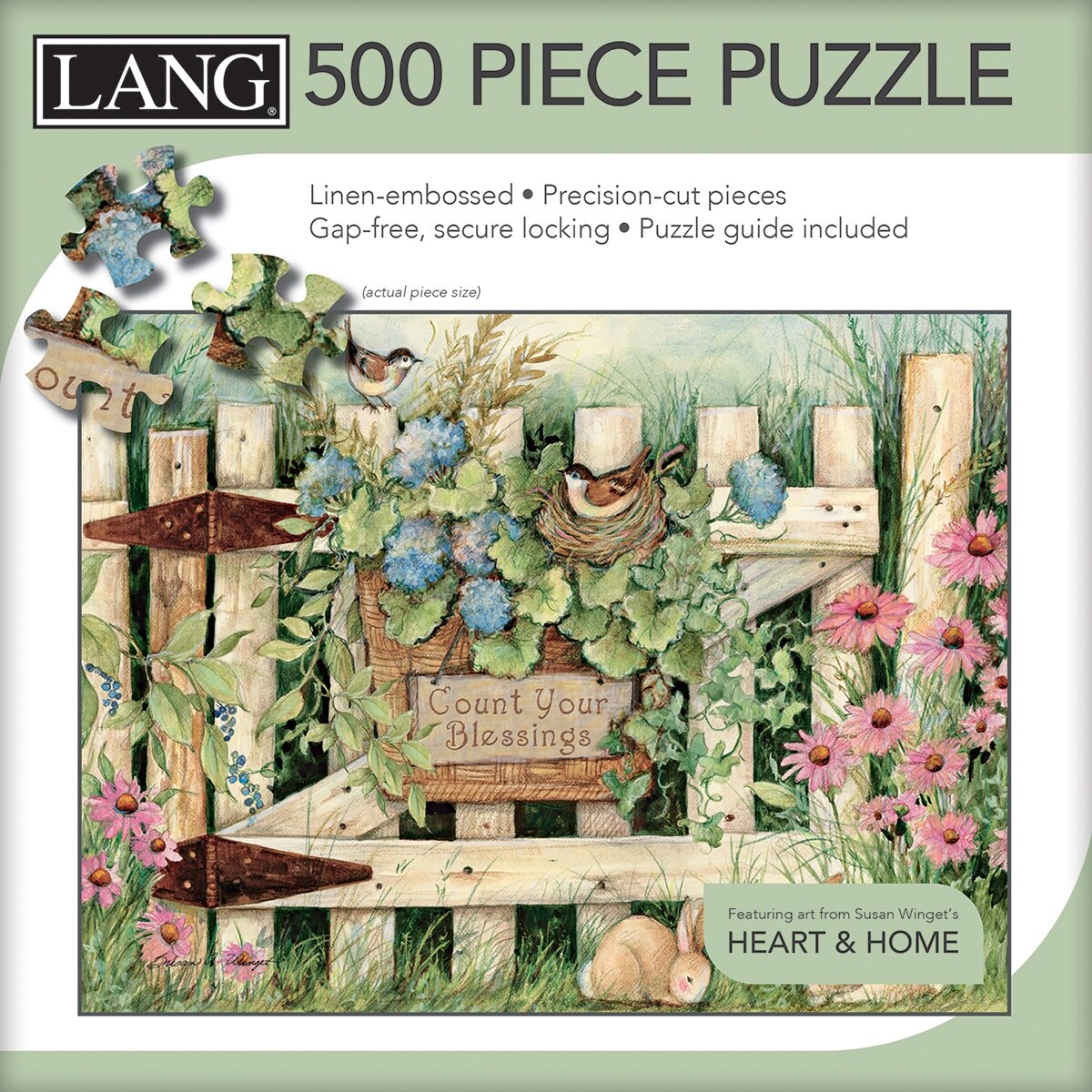 Lang Jigsaw Puzzle 500 Pieces 24"X18"-Garden Gate | Michaels