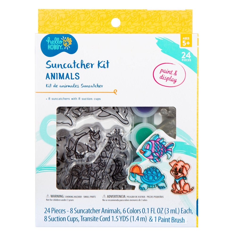 Hello Hobby Animals Window Art, Customize 8 Plastic Suncatchers | Michaels