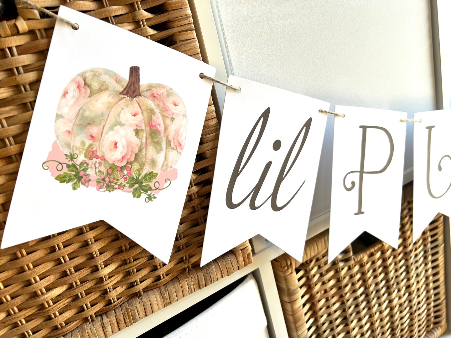 Girl Pumpkin Baby Shower Banner | MakerPlace by Michaels