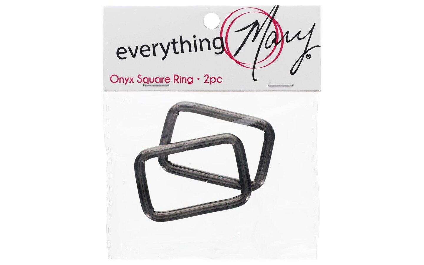 Everything Mary Hardware Ring Square Onyx, Model: MARTOTK048O | Michaels