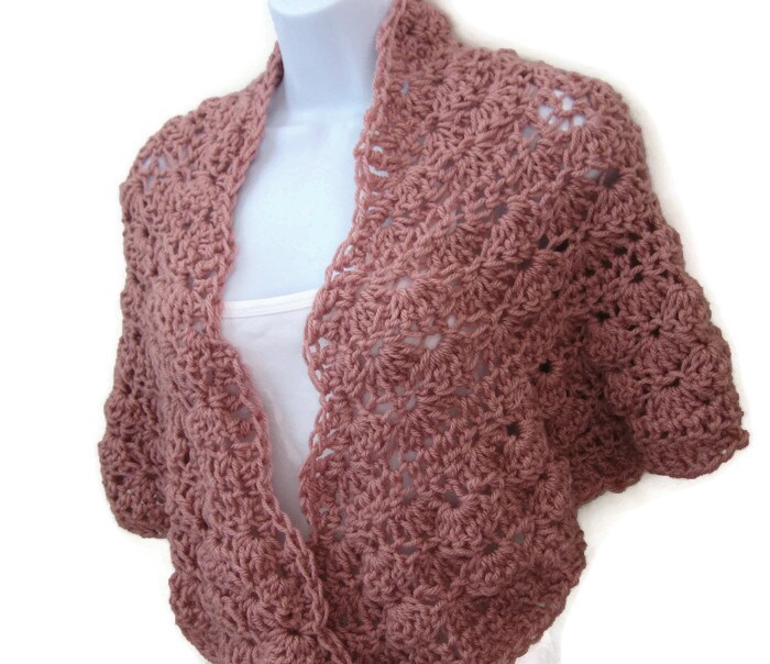Crocheted Shawl, Wrap in choice of 6 colors | MakerPlace by Michaels
