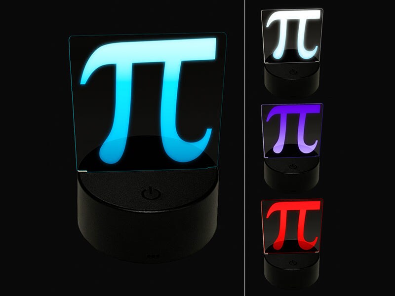 Pi Symbol 3D Illusion LED Night Light Sign Nightstand Desk Lamp | Michaels