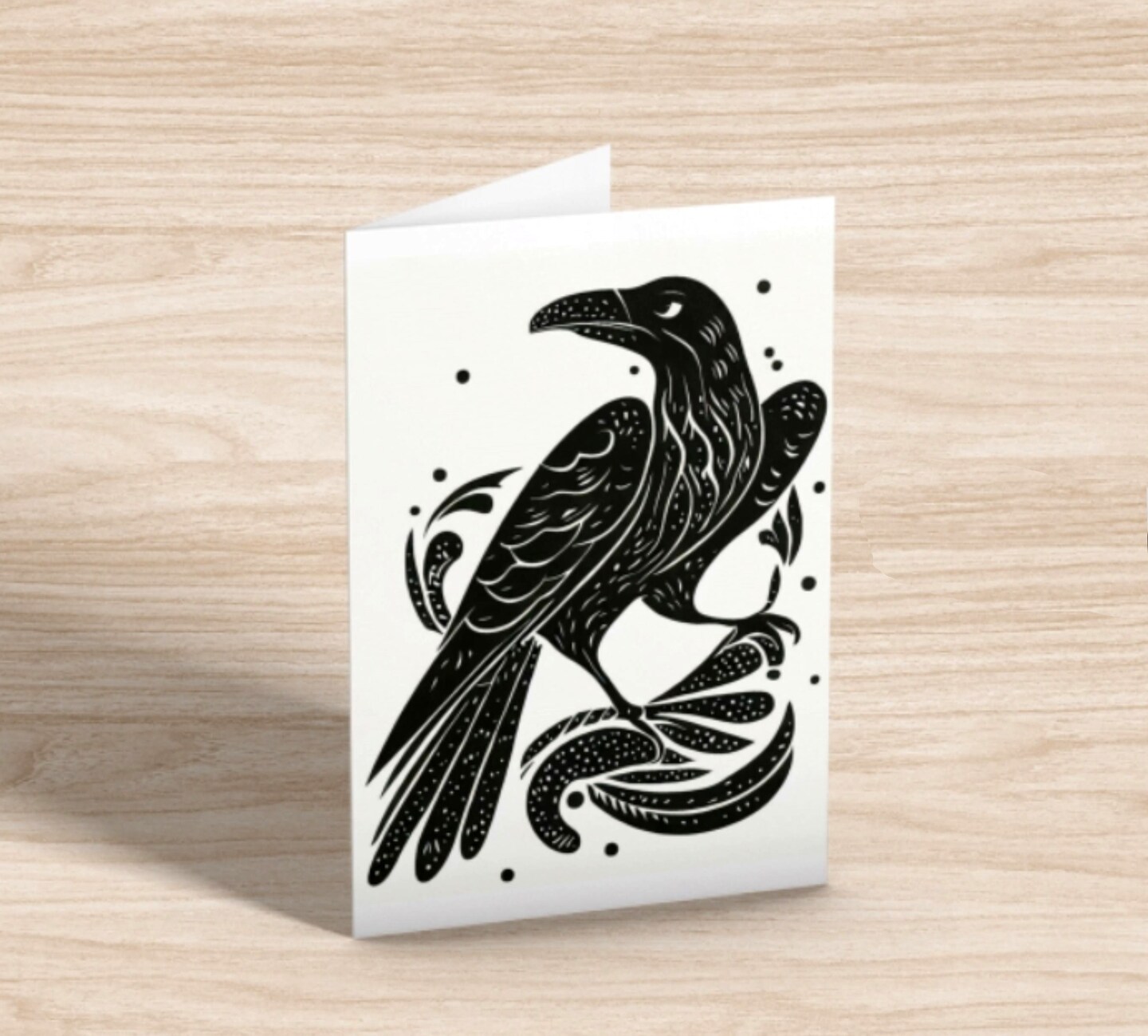 Raven Cards, Birthday Greeting Cards, Invitation Cards, Blank Art Cards ...
