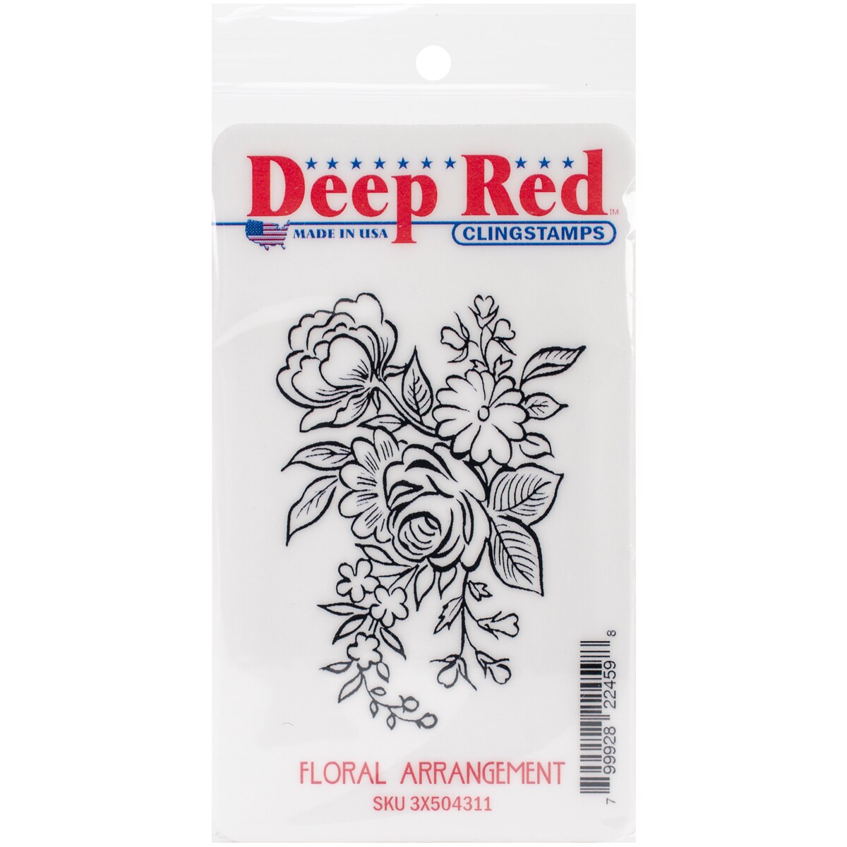 Deep Red Stamps Floral Arrangement | Michaels