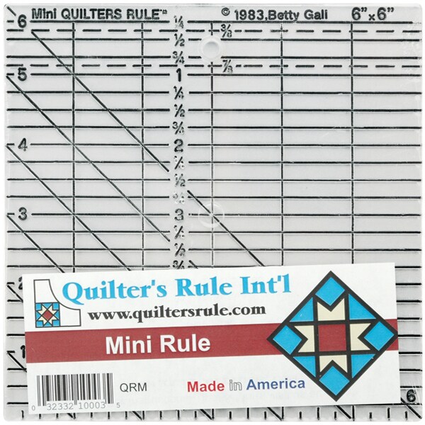 Quilter's Mini Ruler-6"X6" | Michaels