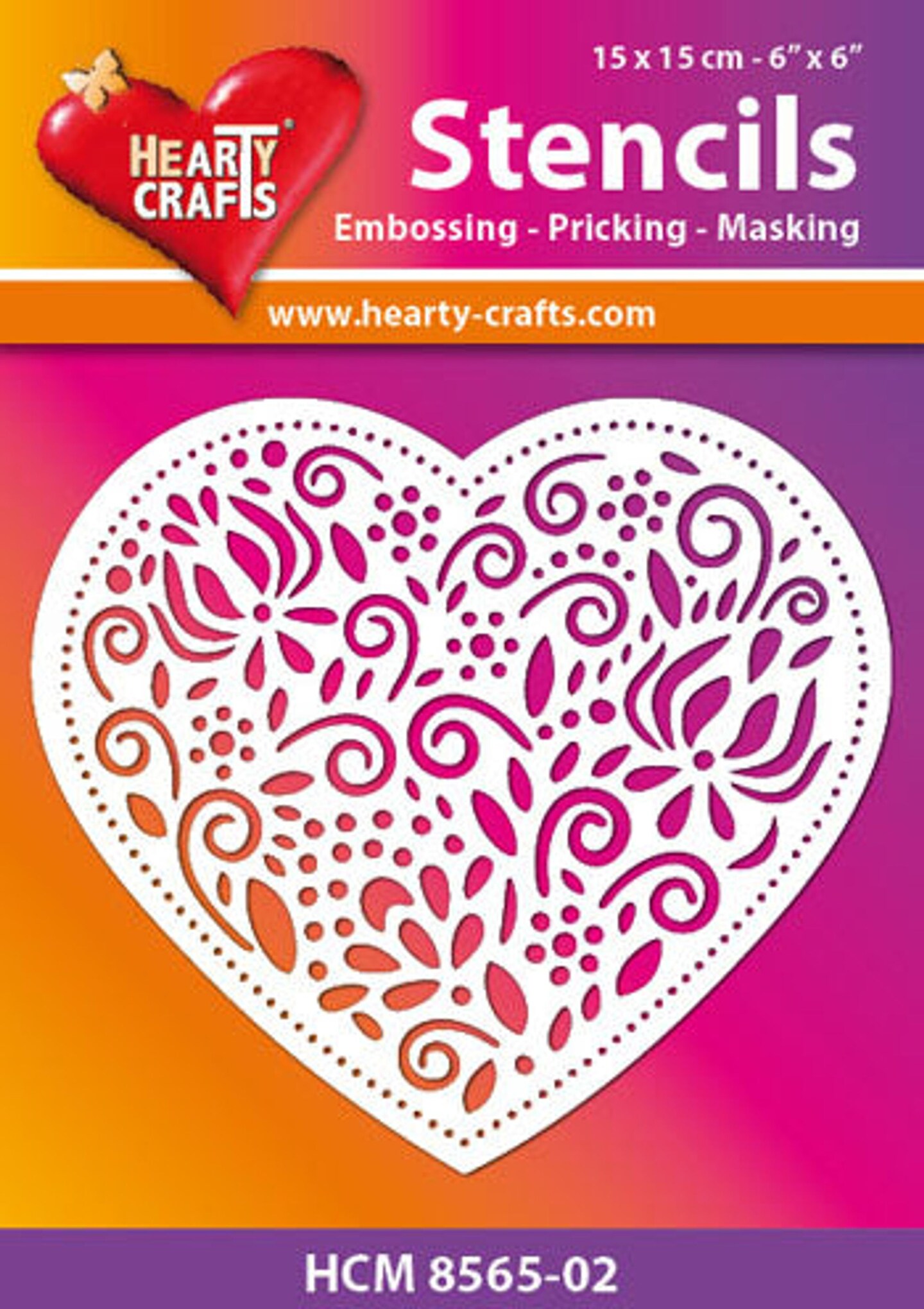 Hearty Crafts Heart Stencil 5.5 x 4 | Michaels