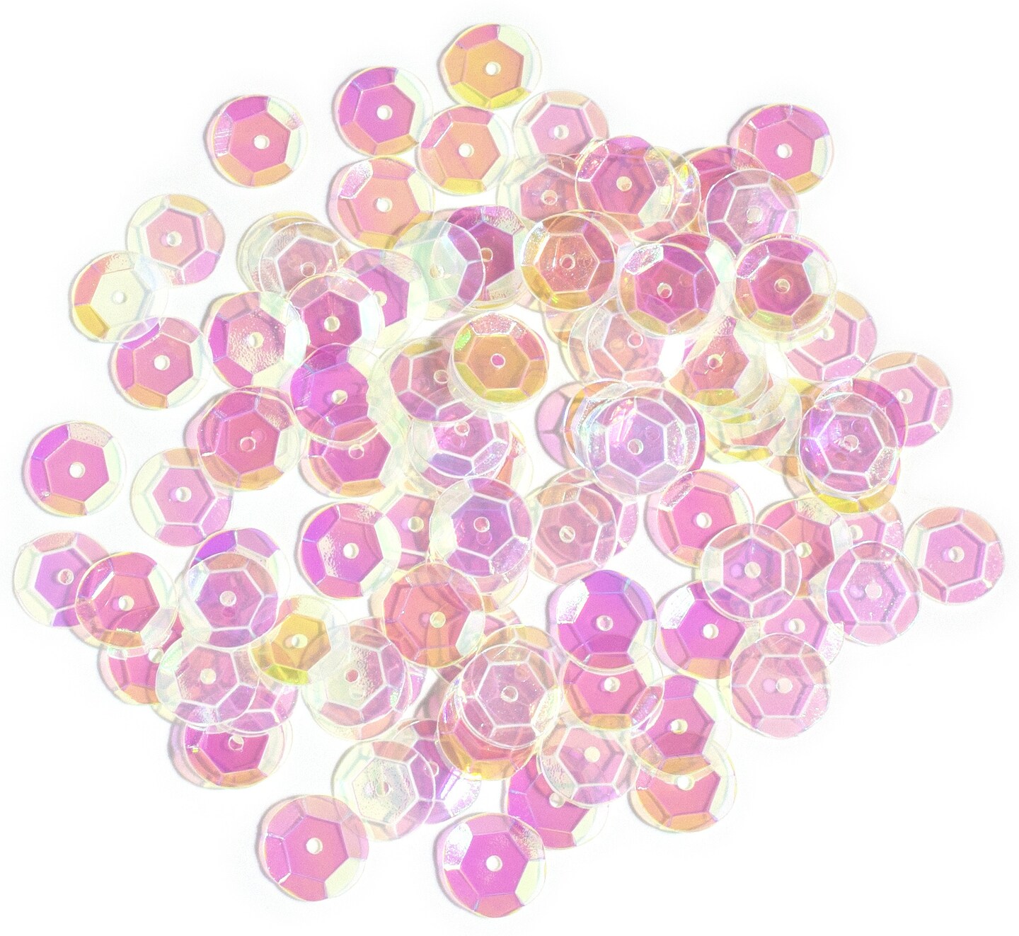 Cousindiy Cupped Sequins -Crystal Iridescent, 10Mm 120/Pkg | Michaels