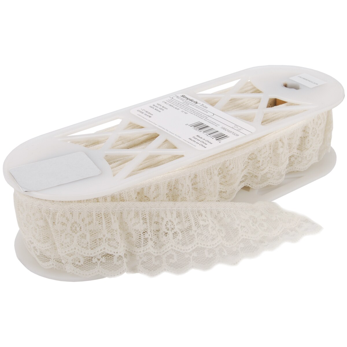 Simplicity 2 Tier Lace 2"X12yd-Natural | Michaels