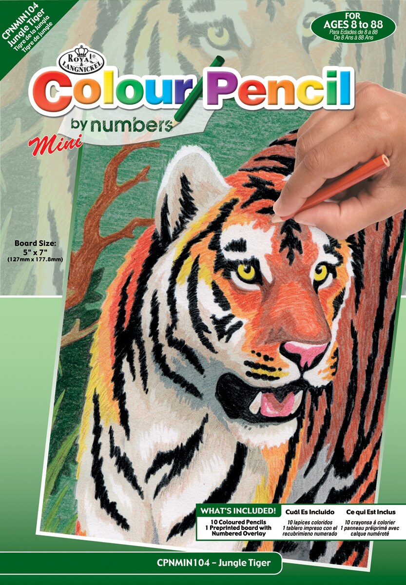 Royal & Langnickel(R) Mini Color Pencil By Number Kit 5"X7" | Michaels