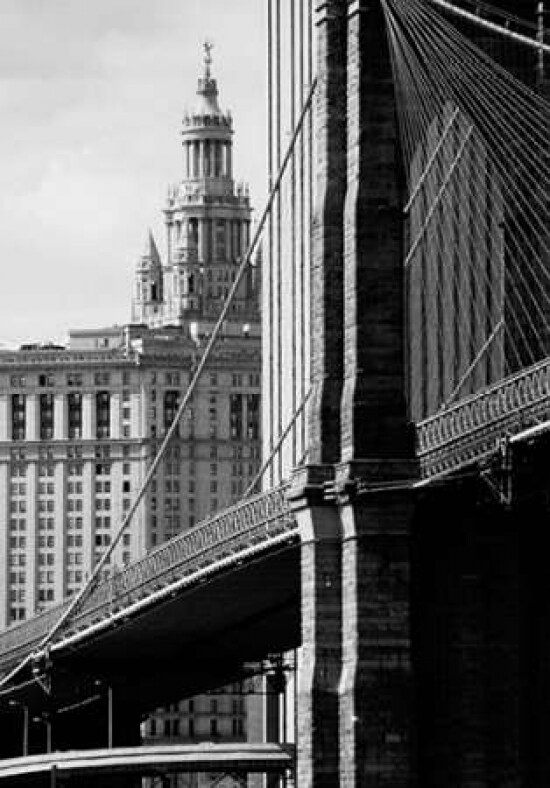 Brooklyn Bridge and Civic Center Poster Print by Jeff Pica - Item ...