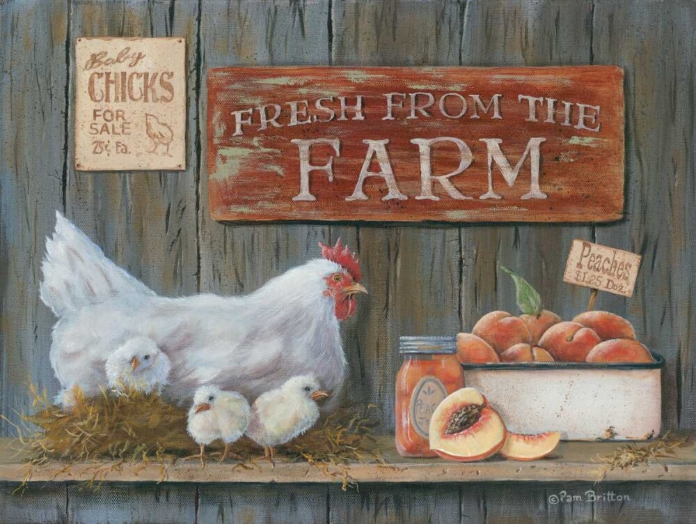 Fresh from the Farm Poster Print by Pam Britton - Item # VARPDXBR389 ...