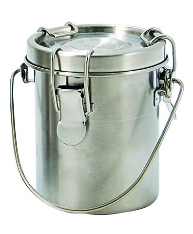 AIRTIGHT BRUSH CANISTER SMALL 8OZ STAINLESS STEEL | Michaels