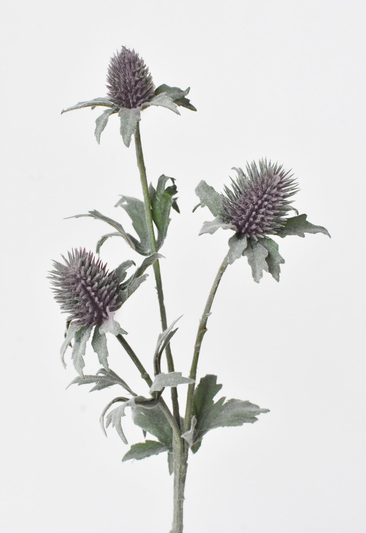 17" Faux Green/Lavender Thistle Stem | Michaels