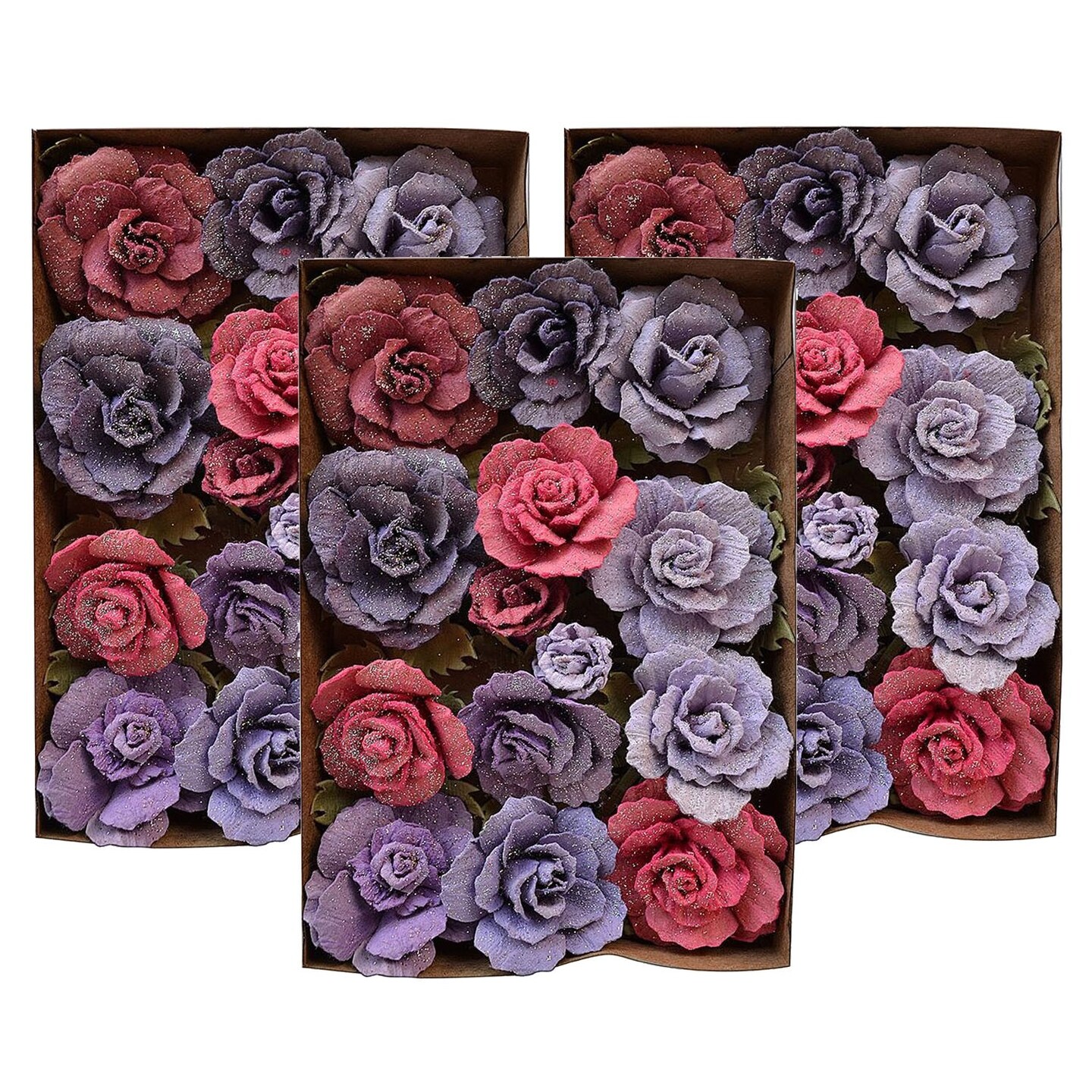 Pack of 3 - Little Birdie Bonita Paper Flowers 20/Pkg-Birds And Berries ...