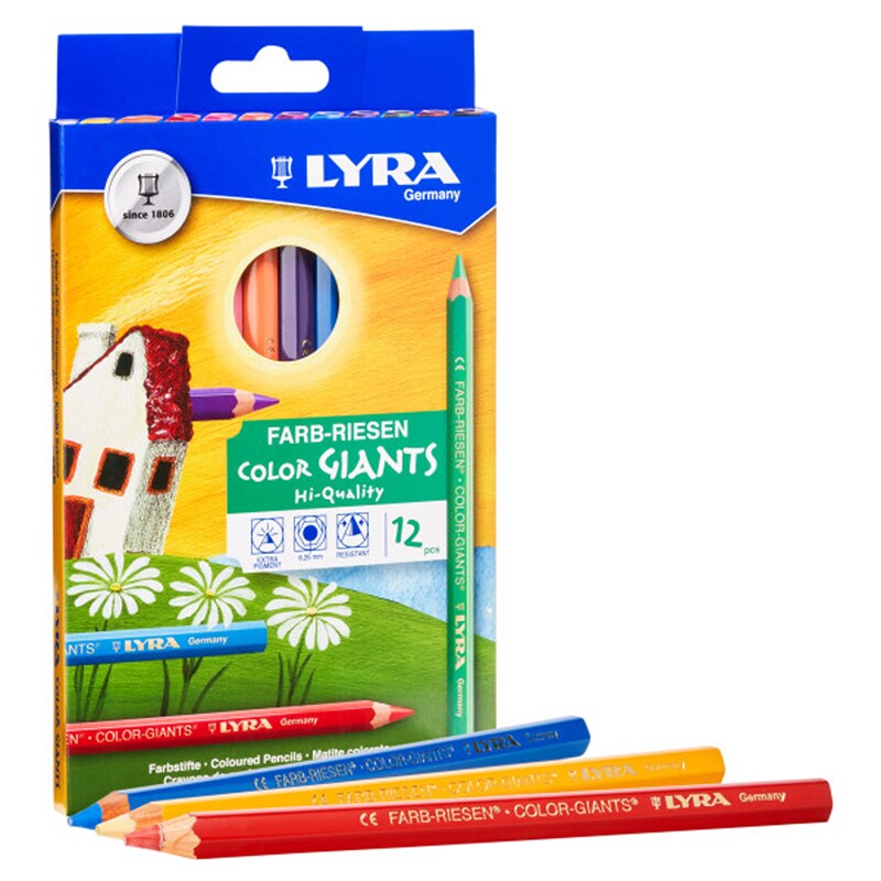Color Giant Colored Pencils, 6.25Mm, Lacquered, 12 Colors | Michaels